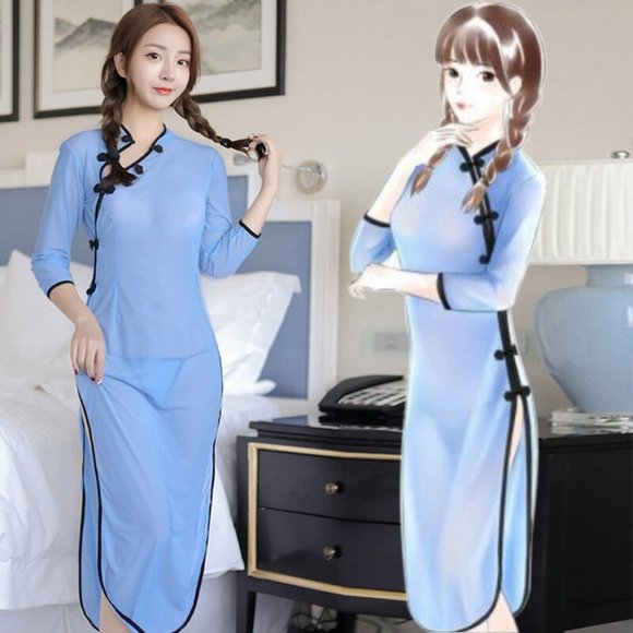 Intimates & Sleepwear | Qipao Women Sexy Cheongsam Taste Lingerie Long ...